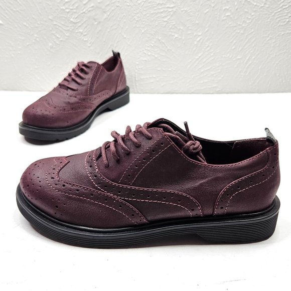 Mudd | Shoes | Mudd Platform Oxford Dress Shoe Sz 8 Burgundy Red ...